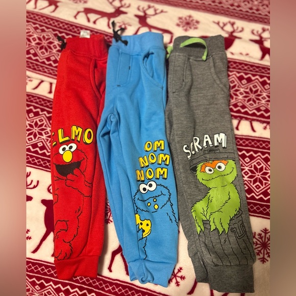 Sesame Street | Bottoms | Sesame Street Sweatpants Set Of 3 | Poshmark